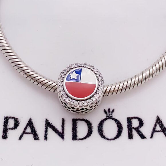 Pandora | Jewelry | Pandora Chile Flag Exclusive Charm Bead | Poshmark